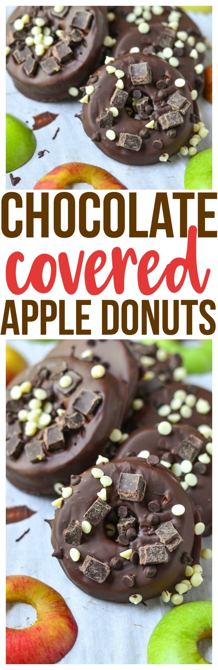 Chocolate Covered Apple Donuts - Courtney's Sweets