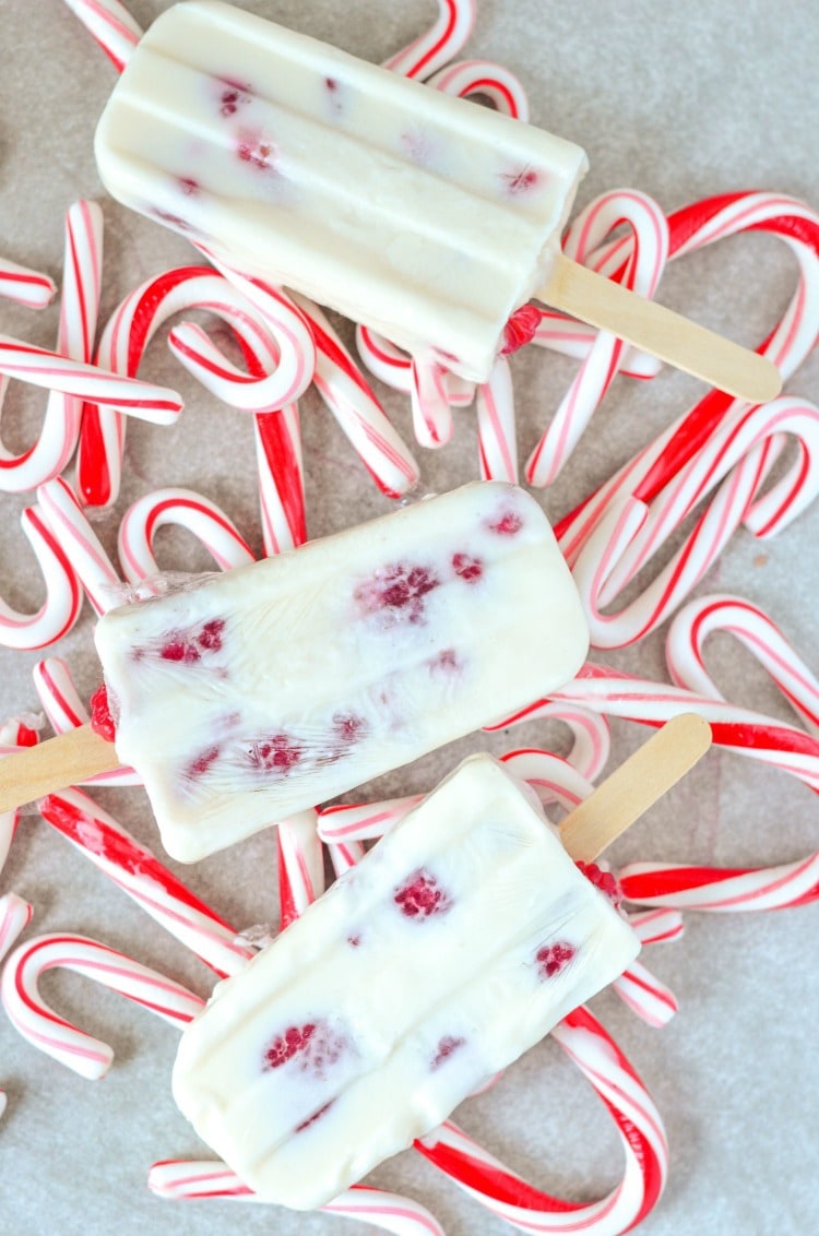 Candy Cane Ice Pops - Courtney's Sweets