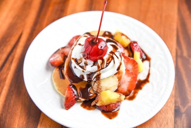 Banana Split Waffles - Courtney's Sweets
