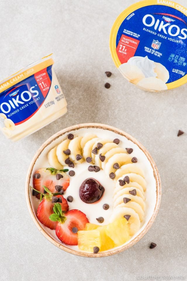 Banana Split Yogurt Bowl - Courtney's Sweets