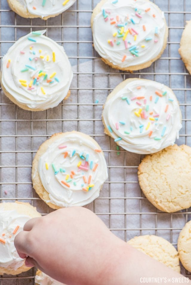 White Cake Mix Cookies with Rainbow Sprinkles - Courtney's Sweets
