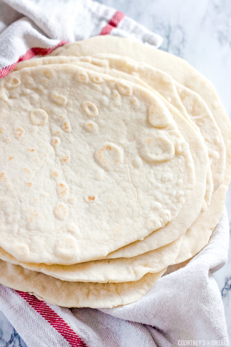 Flour Tortillas Recipe - Courtney's Sweets