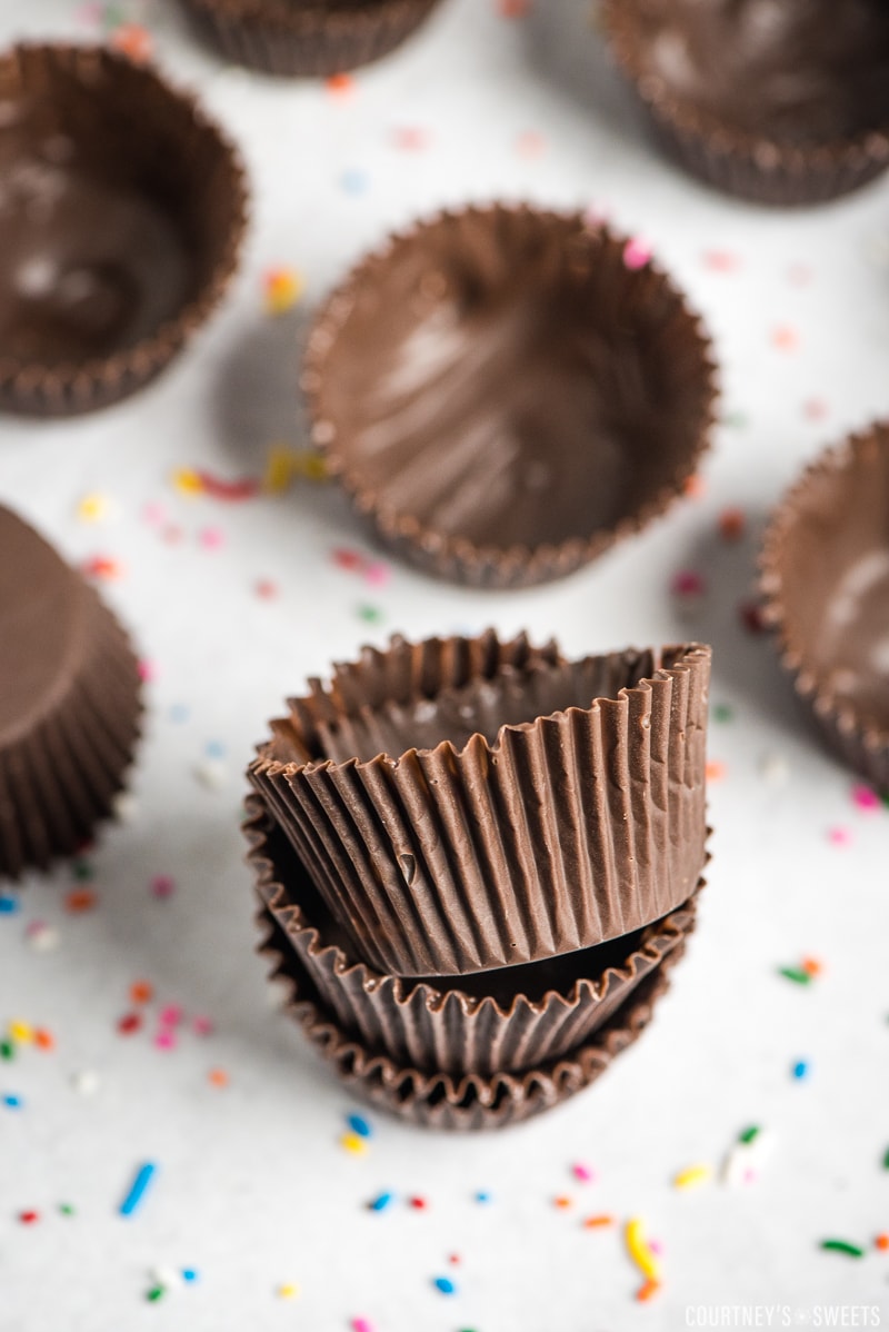 Chocolate Cups - Edible Chocolate Cupcake Liners - Courtney's Sweets