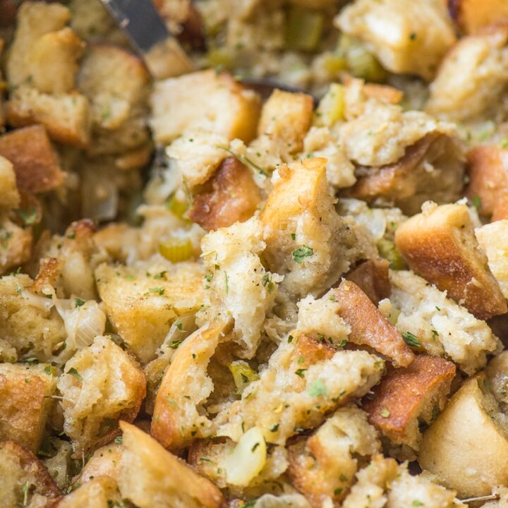 Slow Cooker Stuffing - Courtney's Sweets
