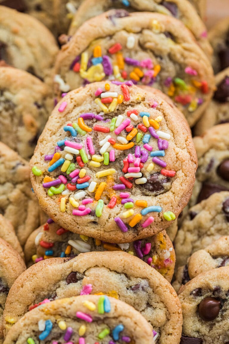 Sprinkle Chocolate Chip Cookies - Courtney's Sweets