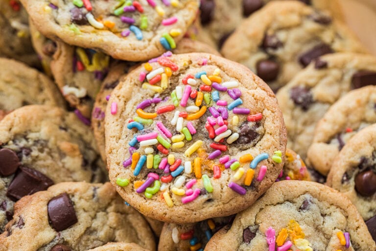 Sprinkle Chocolate Chip Cookies - Courtney's Sweets