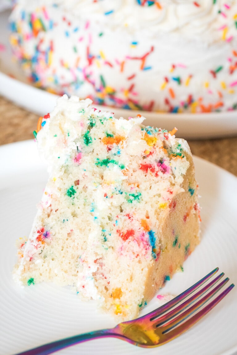 Confetti Cake (Sprinkle Cake) - Courtney's Sweets
