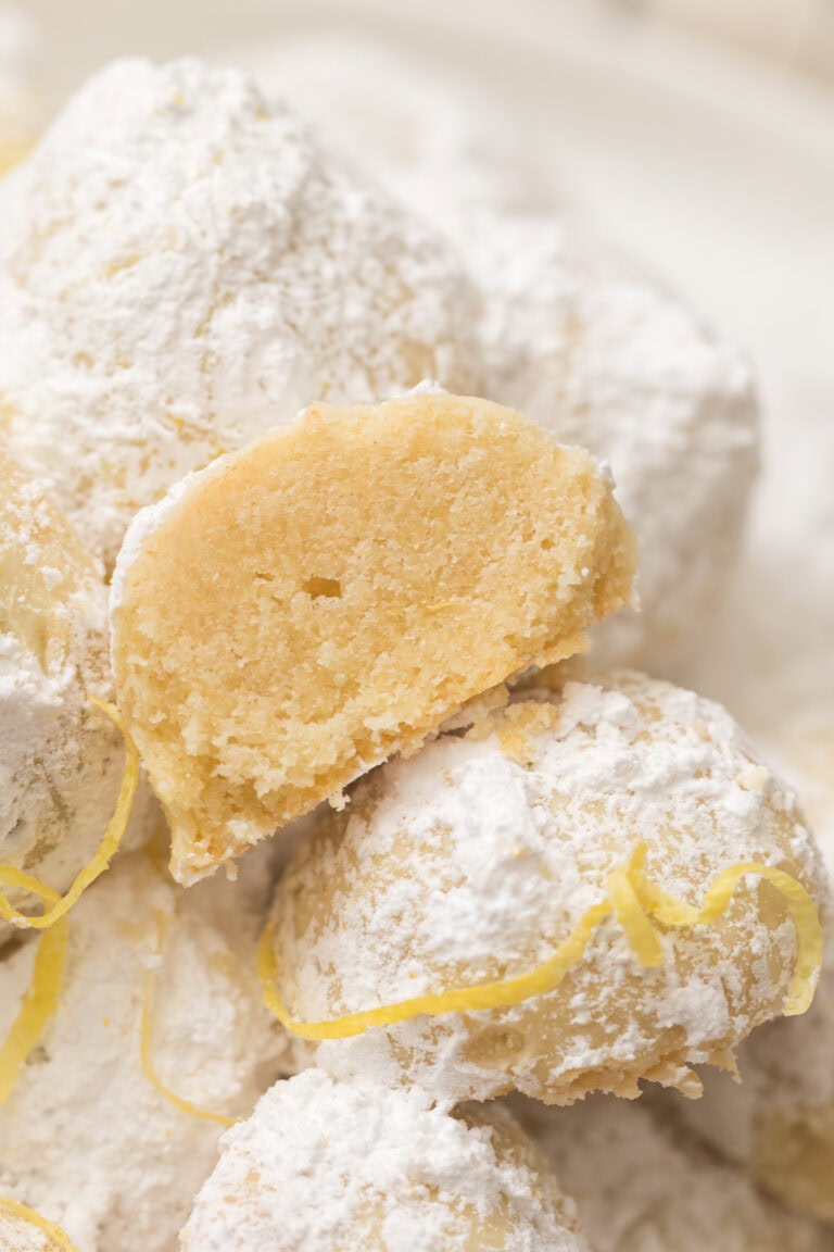 Lemon Snowball Cookies - Courtney's Sweets